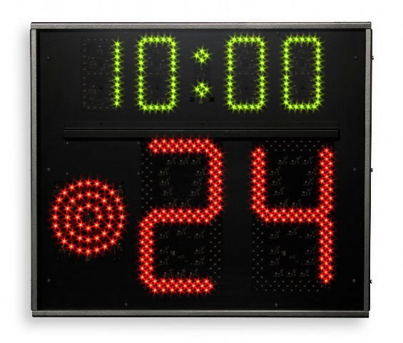 24/14" SINGLE FACE SHOT CLOCKS FIBA WITH CRONO Favero Electronic Design GAMES - Tabelloni ...